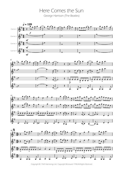 Here Comes The Sun Arr Ygor Nunes Silva By The Beatles Sheet Music