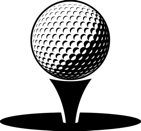 Golf Ball Clipart Black