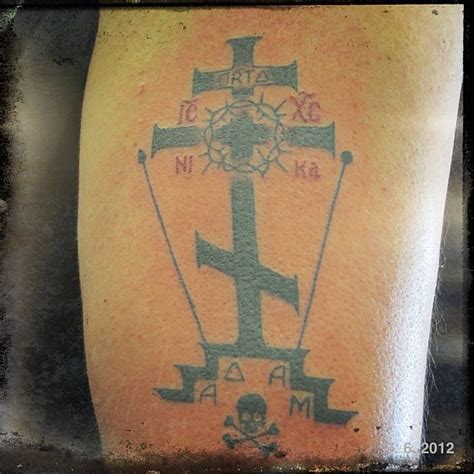 Eastern Orthodox Cross Tattoo