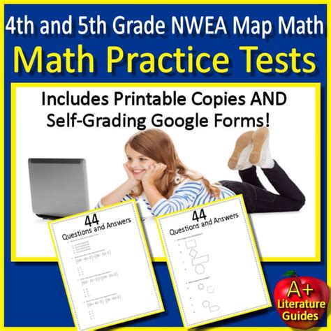 4th And 5th Grade Nwea Map Math Practice Testing Printable Test Prep