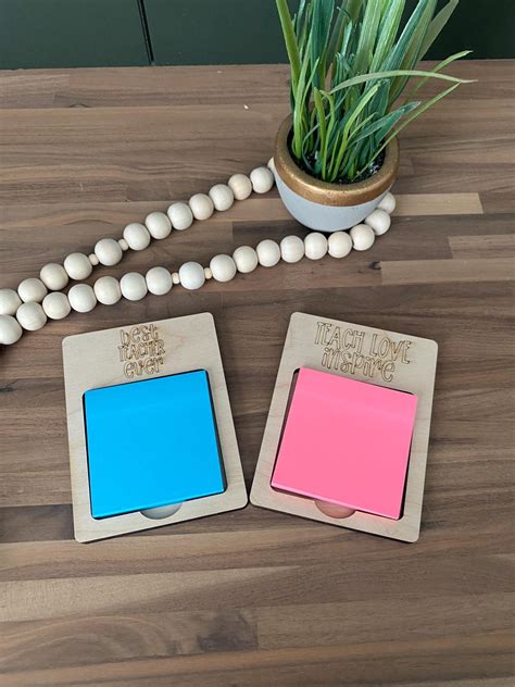Teacher Post It Note Holder Teacher Appreciation T Apple Post It Note Back To School