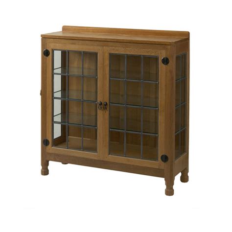 Mouseman Oak Display Cupboard