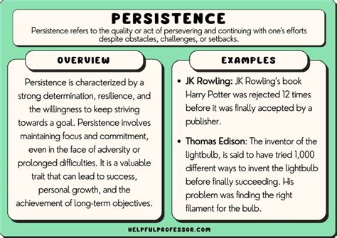 Persistence Definition Persistence Meaning Positive Persistence Quote