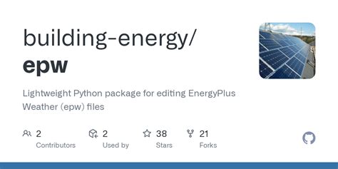 Github Building Energyepw Lightweight Python Package For Editing