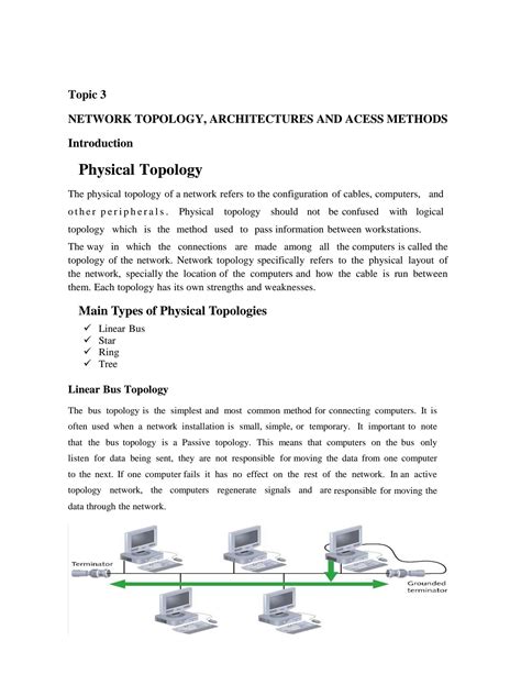 Solution Topic Three Network Topology Architectures And Acess Methods