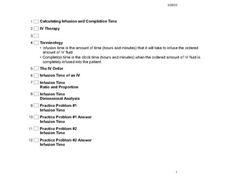Infusionandcompletiontime28129 329 1 Calculating Infusion And