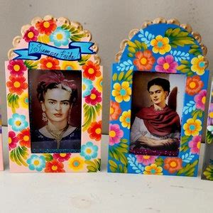 Frida Khalo Authentic Mexican Tin Shadow Box Decoration Etsy