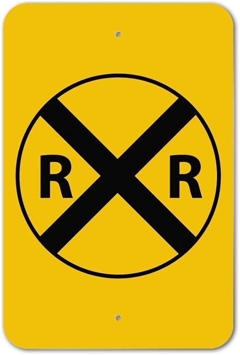 Railroad Crossing Signal Graphic Rail Sign Parallel Railroad Crossing