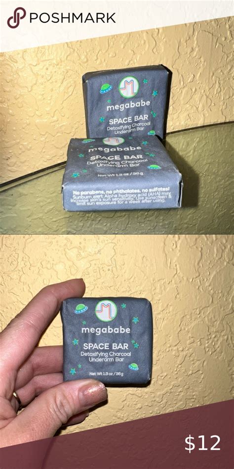 Megababe Space Bar Detoxifying Charcoal Underarm Bar Detoxify Underarm Charcoal