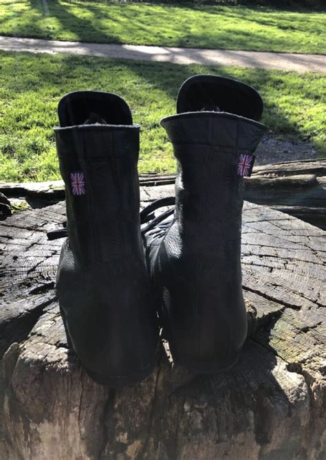 Buckingham Black Boot With Royal Gold Minotaur Branding Tongue