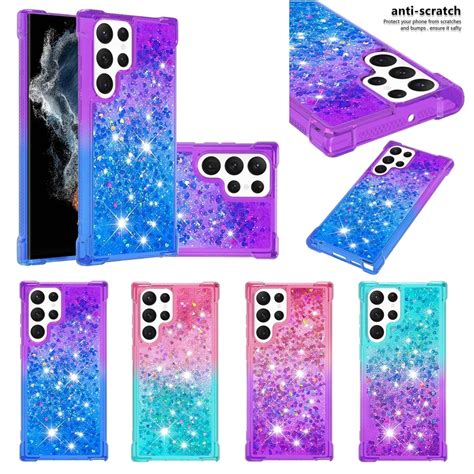 S24 S23 Ultra Glitter Case For Samsung Galaxy A05 A15 A25 A35 A55 A14