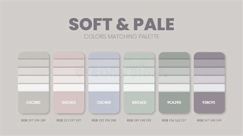 Color Palette In Soft And Pale Colour Theme Collections Color Scheme