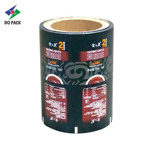 Custom Sachet Packaging Roll Film For Coffee Bean Powder Dq Pack