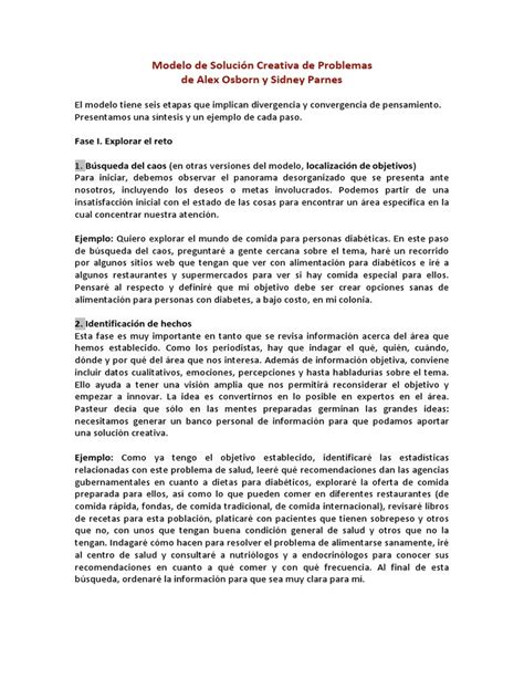 Alex Osborn Y Sidney Parnes Pdf Taco Diabetes