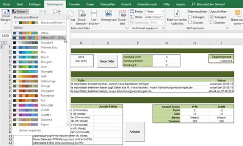 farbschema excel nervt
