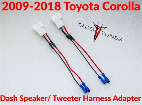 2009 2019 Toyota Corolla Tweeter Wire Harness Adapters Pair Taco