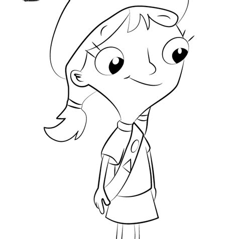 Phineas And Ferb Coloring Pages Isabella Garcia Shapiro Free