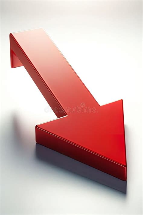 Down Side Arrow Symbol Negative Growth Sign Symbol Stock Illustration Illustration Of Text