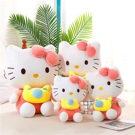 Plush Toy Kt Cat Doll Hello Kitty Plush Dolls Anime Sanrio Plush Toys