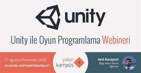 oyun yapmak İsteyenlere dev amme hizmeti unity İle oyun programlama