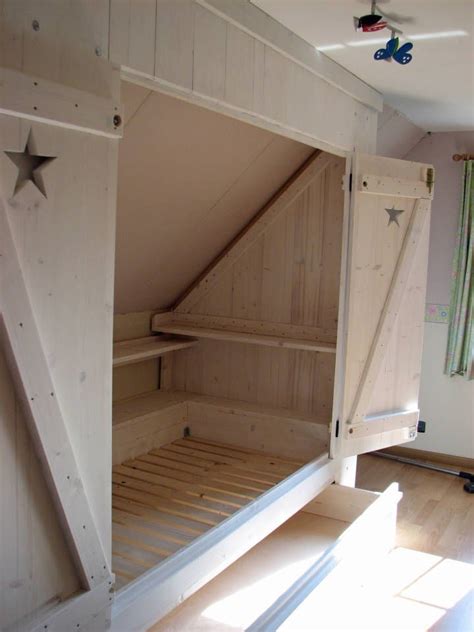 Bedstee Schuine Wand Bed Schuine Wand Zolderruimtes Droombadkamers