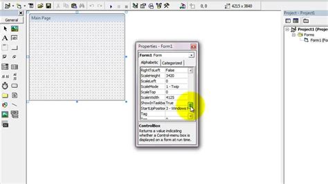The Complete Properties Of Forms In Visual Basic 6 0 Youtube