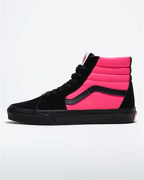 Customs Neon Pink Sk8 Hi Wide In Customs Vans Us