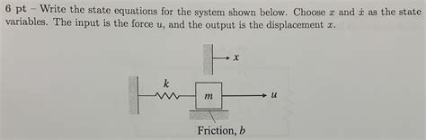 Solved 6pt Write The State Equations For The System Shown