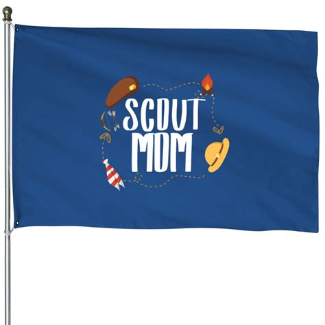 Camping Camp Scout Mom Matching Camping Scout Scouting Mom Adventure Camper House Flags Sold By