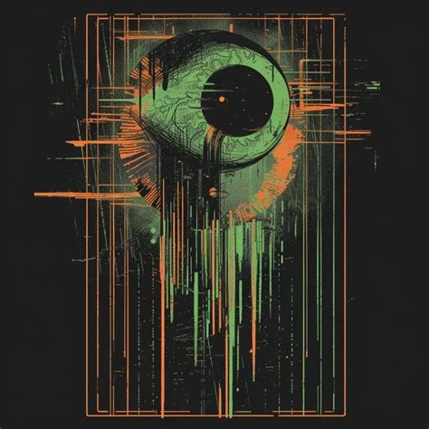 Green Orange Lo Fi Vhs Scan Lines Midjourney Prompt Promptbase