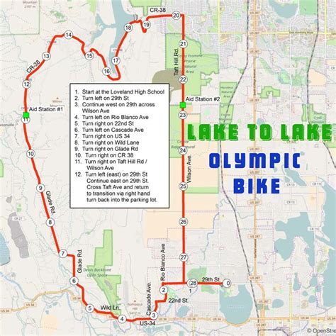 Race Courses — Loveland Lake To Lake Triathlon June 21 2025