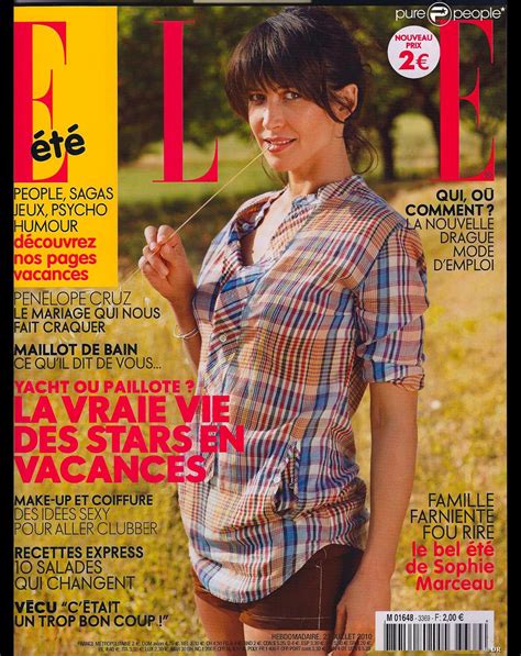 Sophie Marceau En Couverture Du Magzine Elle Du 23 Juillet 2010
