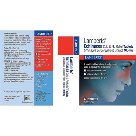 Echinacea Cold And Flu Relief Tablets