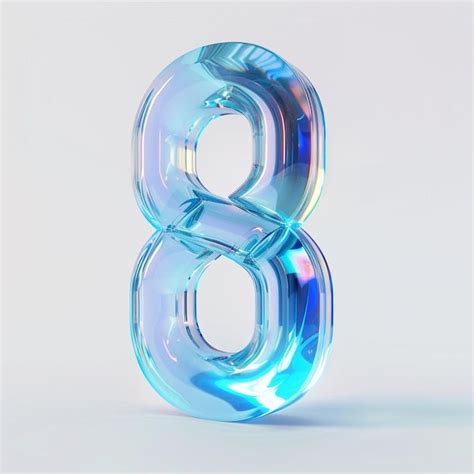 Numerical Number Eight In Creative Digital Art Style