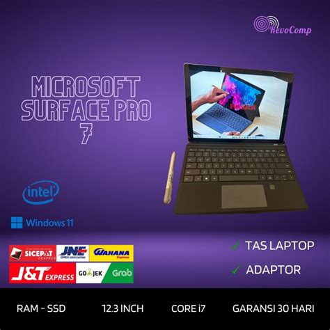 Jual Laptop Microsoft Surface Pro 7 Plus 7 Core I7 11th Ram 16gb Ssd