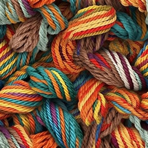 Premium Ai Image A Pile Of Colorful Threads From The Company Wool