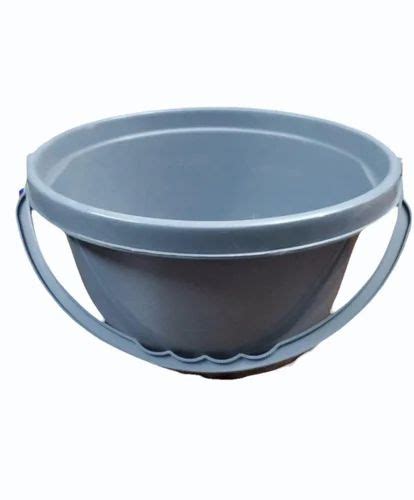 Polypropylene Plastic Commode Bucket With Handle Capacity 10l At