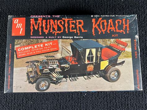 Vintage Amt 1964 Kayro Vue Munster Koach Model Kit 125th Scale George