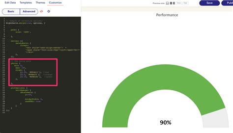 How To Create A Gauge Chart Everviz Knowledge Base