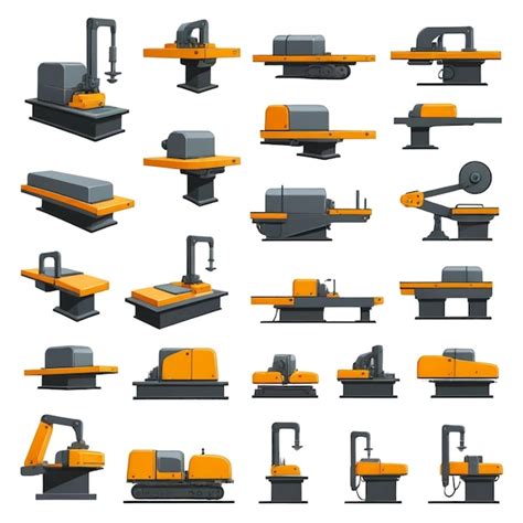 Assemblyline Vector Set White Background Isolated A High Premium Ai Generated Vector