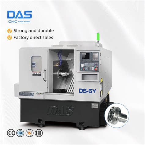Y Axis CNC Lathe Metal Machine Brand Servo Motor And Syntec Controller Metal Aluminium Profile