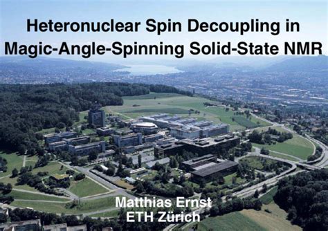 Pdf Heteronuclear Decoupling In Rotating Solids