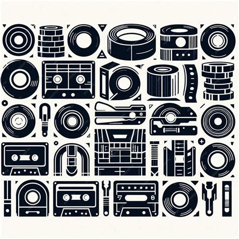 Tape Shiloute Vector Premium Ai Generated Vector