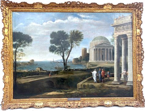 Proantic Suiveur De Claude Le Lorrain Grand Tableau Du 17ème Siècle