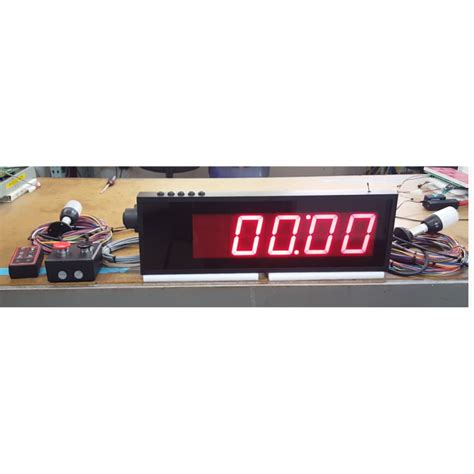 Negative Countdown LED Production Timer With ANDON Lights And Audible Indicators Customized