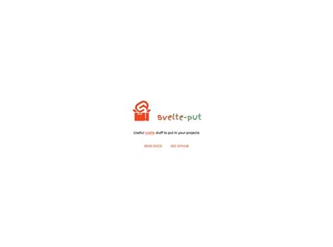 Svelte Put By Vnphanquang A Svelte Template Built At Lightspeed