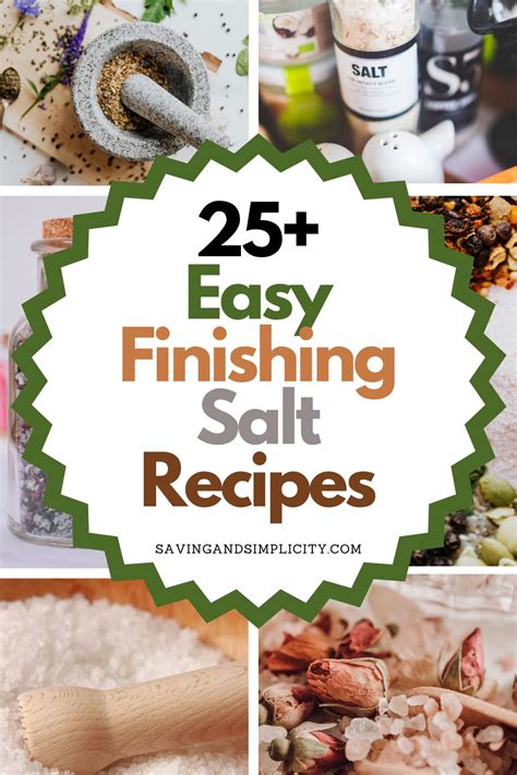 25 Easy To Make Flavored Salt Recipes Finishing Salt Saving