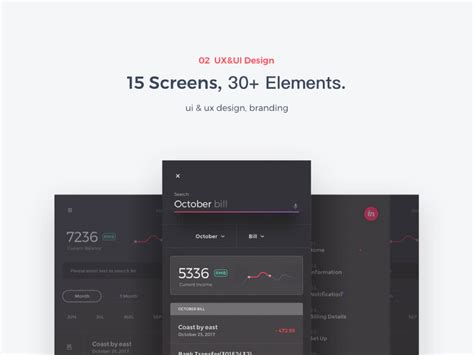 Financial App Ui Kit Free Sketch Resource Sketch Elements