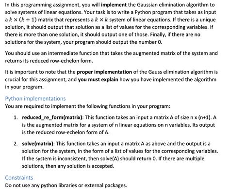 In This Programming Assignment You Will Implement