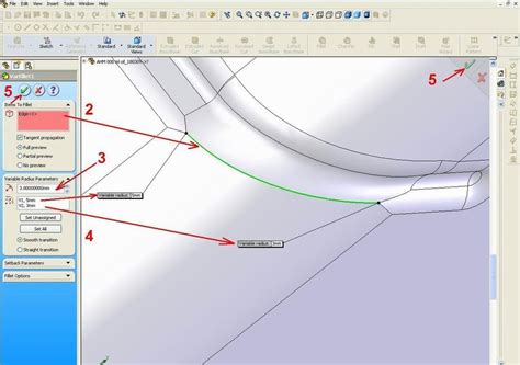solidworks simple tutorials variable radius fillets